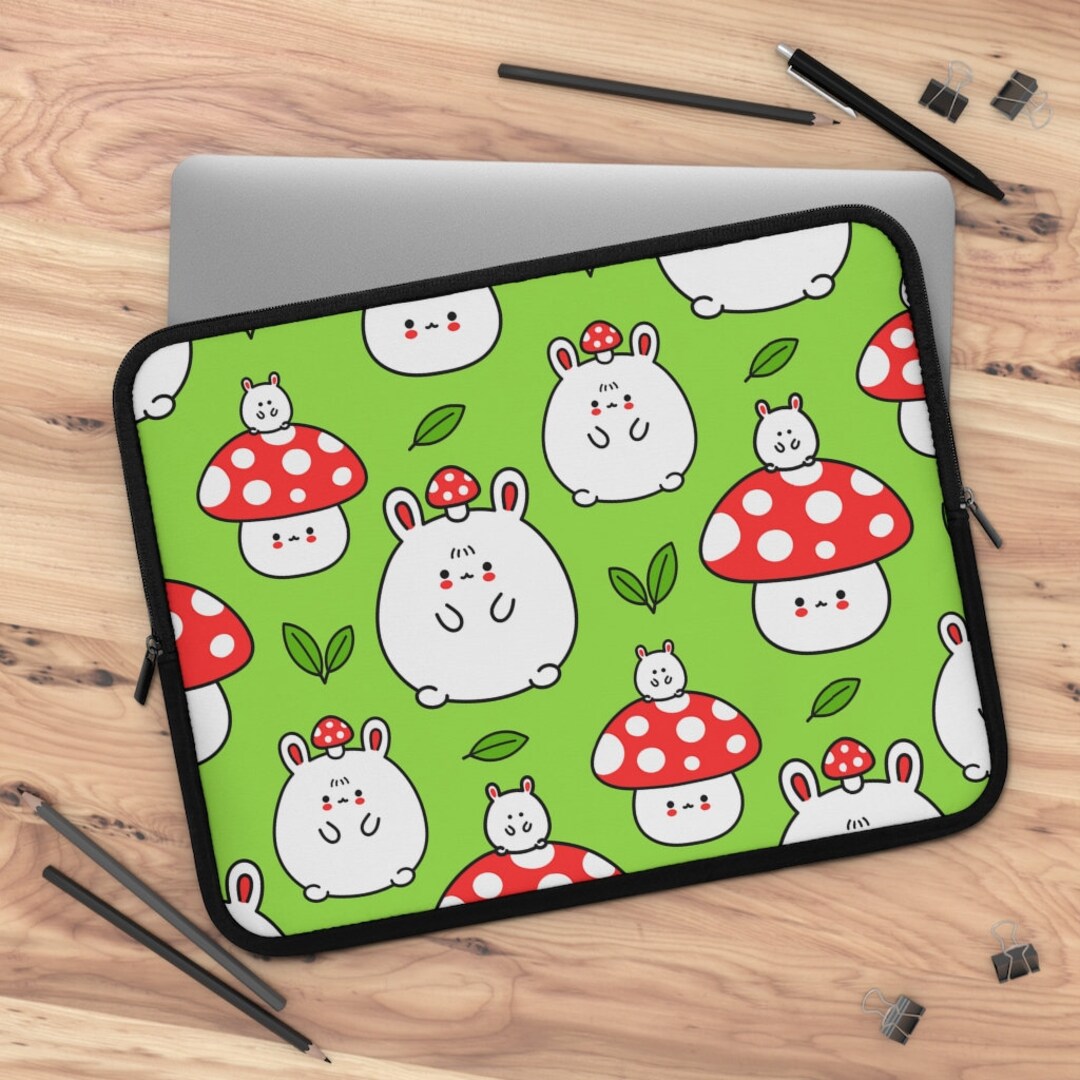 Kawaii Mushrooms Laptop Sleeve Laptop Case Neoprene Laptop Sleeve ...