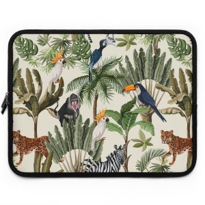 Jungle Animals Laptop Sleeve Laptop Case Animals Laptop Sleeve Office ...