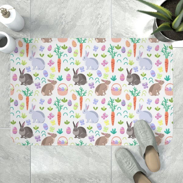 Rabbits Bath Mat - Etsy