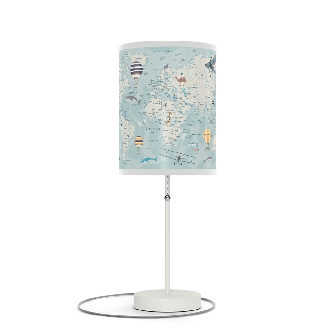 Children's World Map Table Lamp Desk Lamp Lamp Modern Table Lamp Home ...