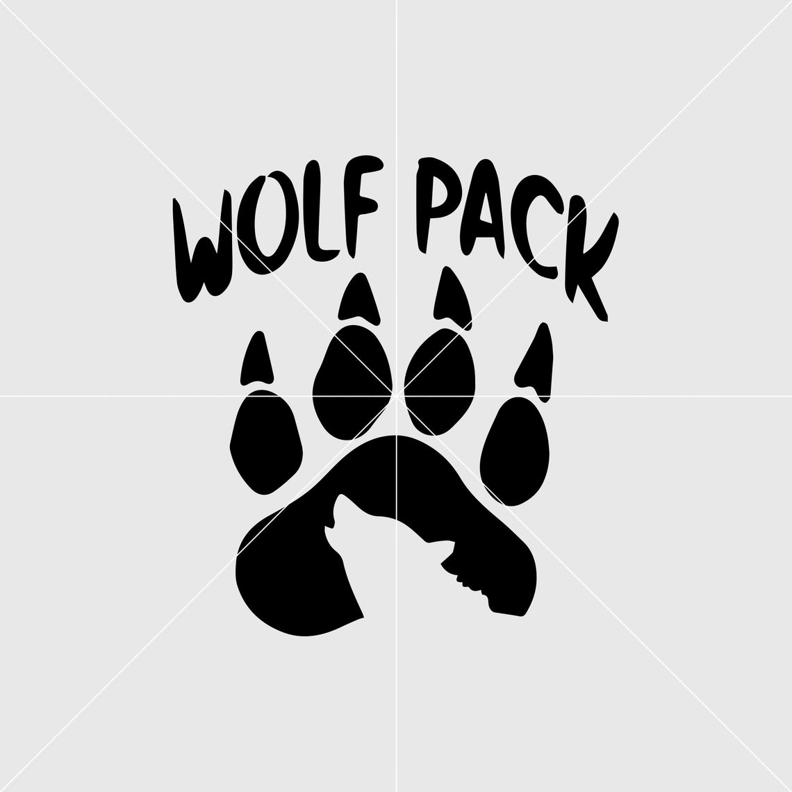 Nevada Wolf Pack Svg Wolf Pack Svg With Bow Wolf Pack Rings - Etsy