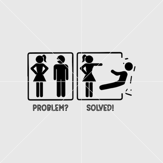 Problem Solved Svg Sarcastic Svg Girl Svg Funny Svg Svg | Etsy