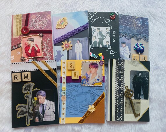 BTS Design Notebooks Jungkook Jimin Taehyung Namjoon J Hope | Etsy