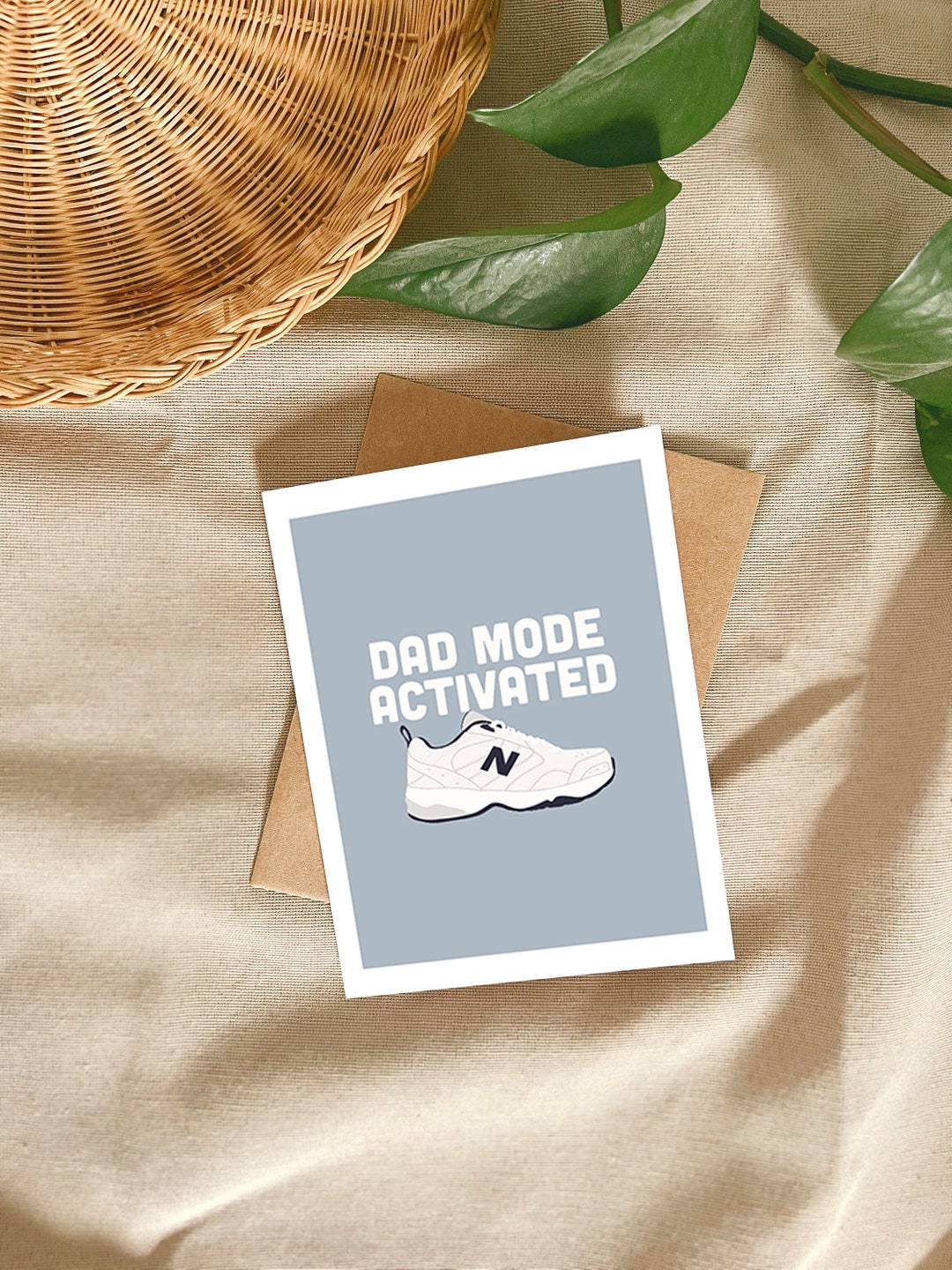 Dad Mode Activated Greeting Card- Blank Greeting Card- Note Card ...
