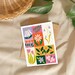 Bright Floral Print Cards- Groovy Cards- Blank Greeting Card- Note Card ...