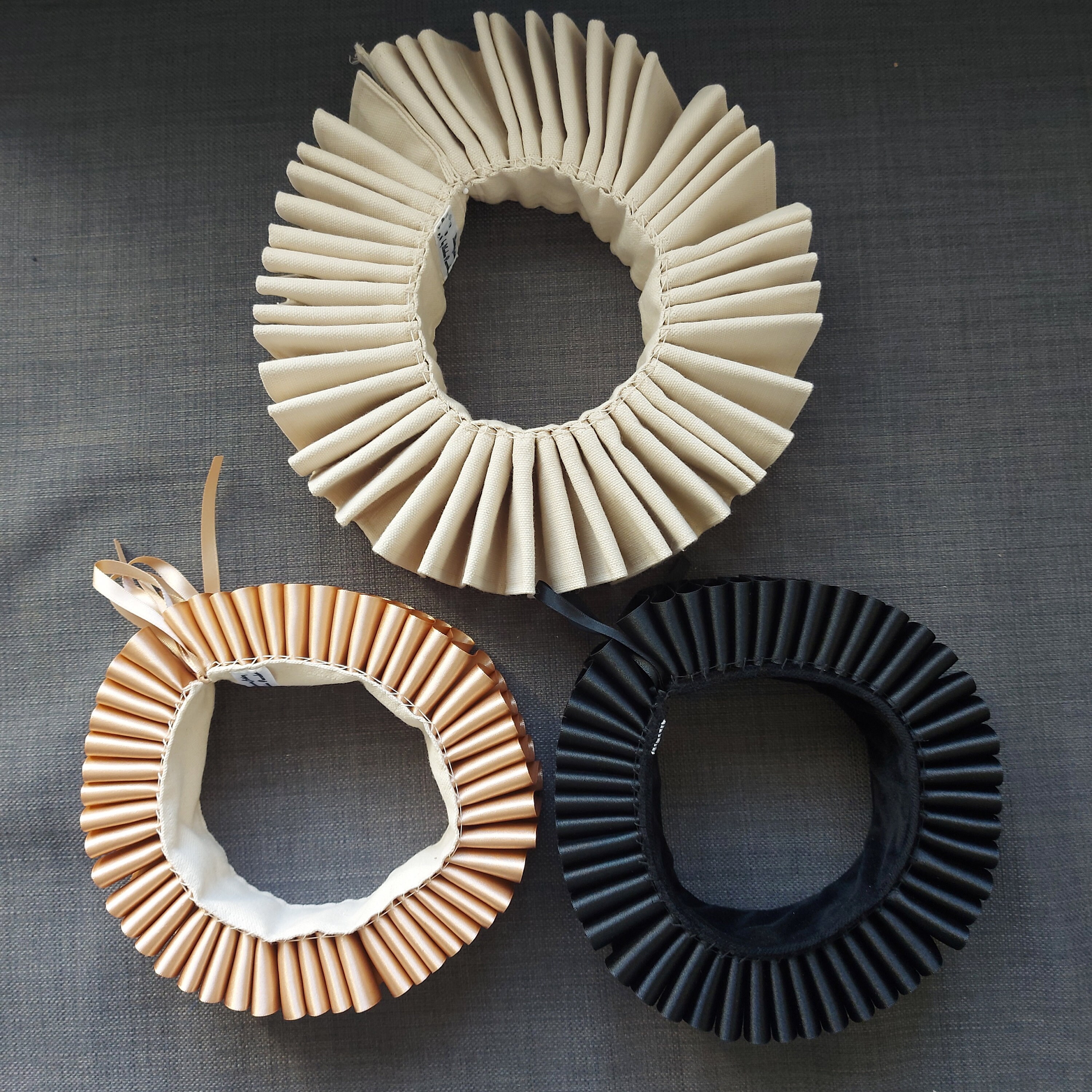 10 CM/4 INCH WIDE Customisable Historical Neck Ruff - Elizabethan ...