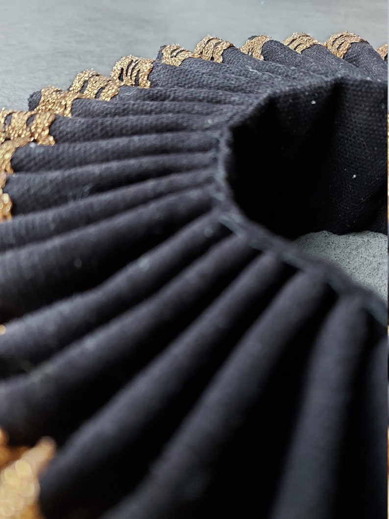 5 CM/2 INCH WIDTH Customisable Historical Neck Ruff - Elizabethan ...