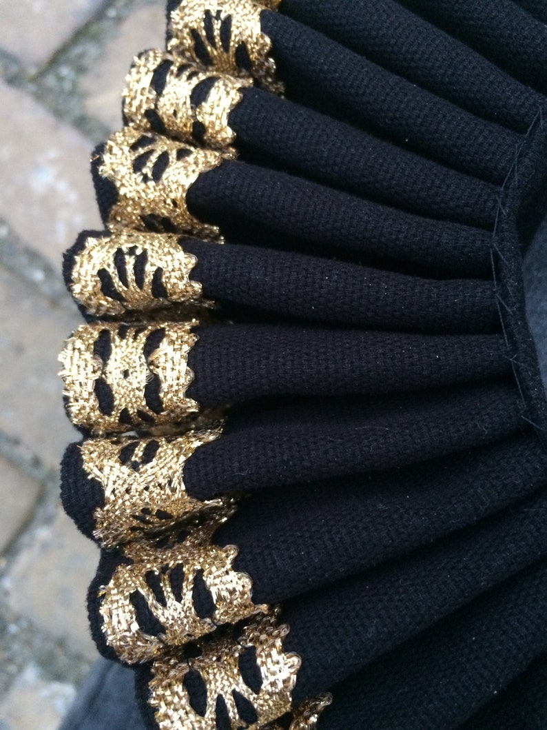 10 CM/4 INCH WIDE Customisable Historical Neck Ruff - Elizabethan ...