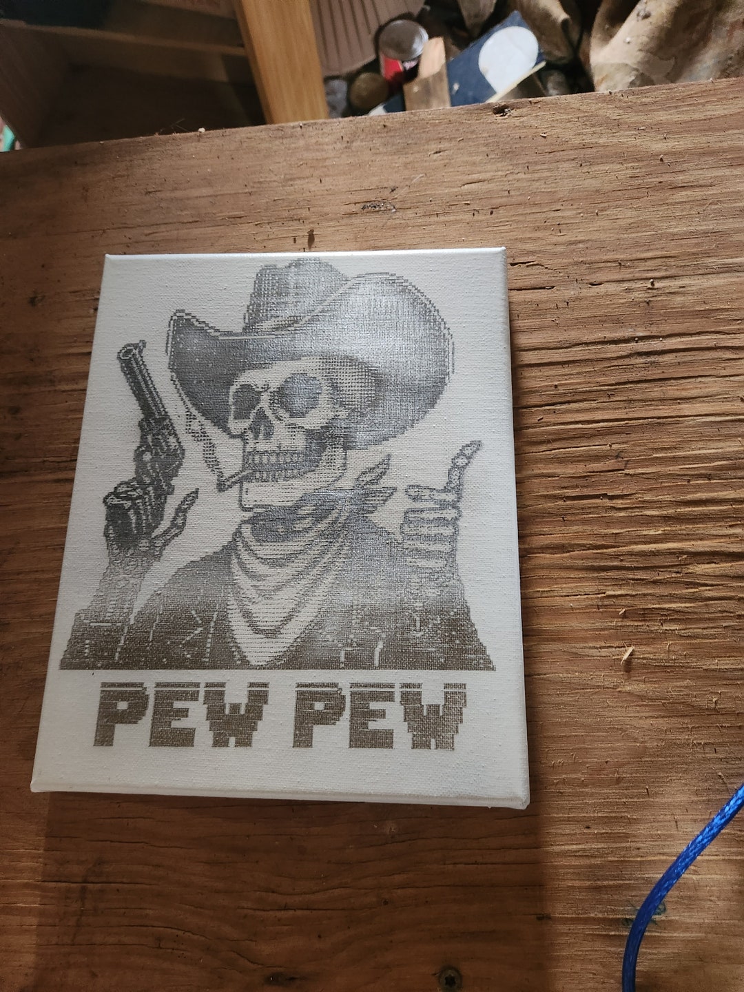 Laser Engraved Canvas Art Small - Etsy