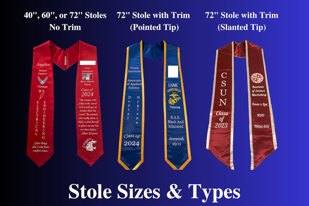Graduation Stoles - Etsy