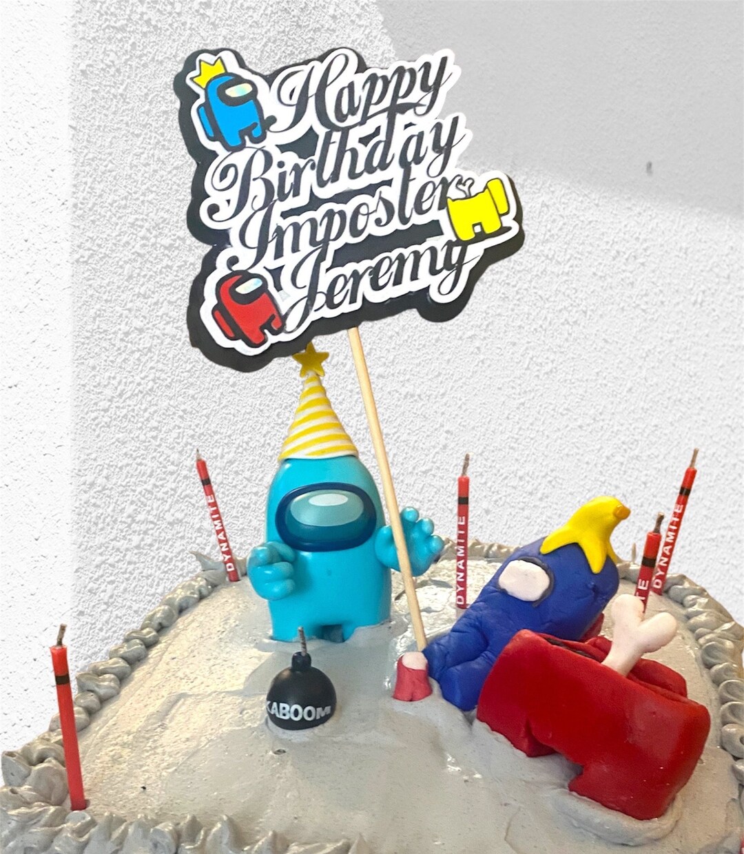 Custom Cake Toppers, Among Us Cake Topper, Cool Cake Toppers ...