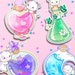 Cow Potion Stickers, Magic Cow Potion Sticker, Kawaii Cow Potion ...