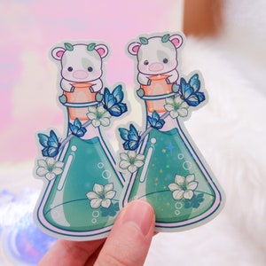 Cow Potion Stickers, Magic Cow Potion Sticker, Kawaii Cow Potion ...