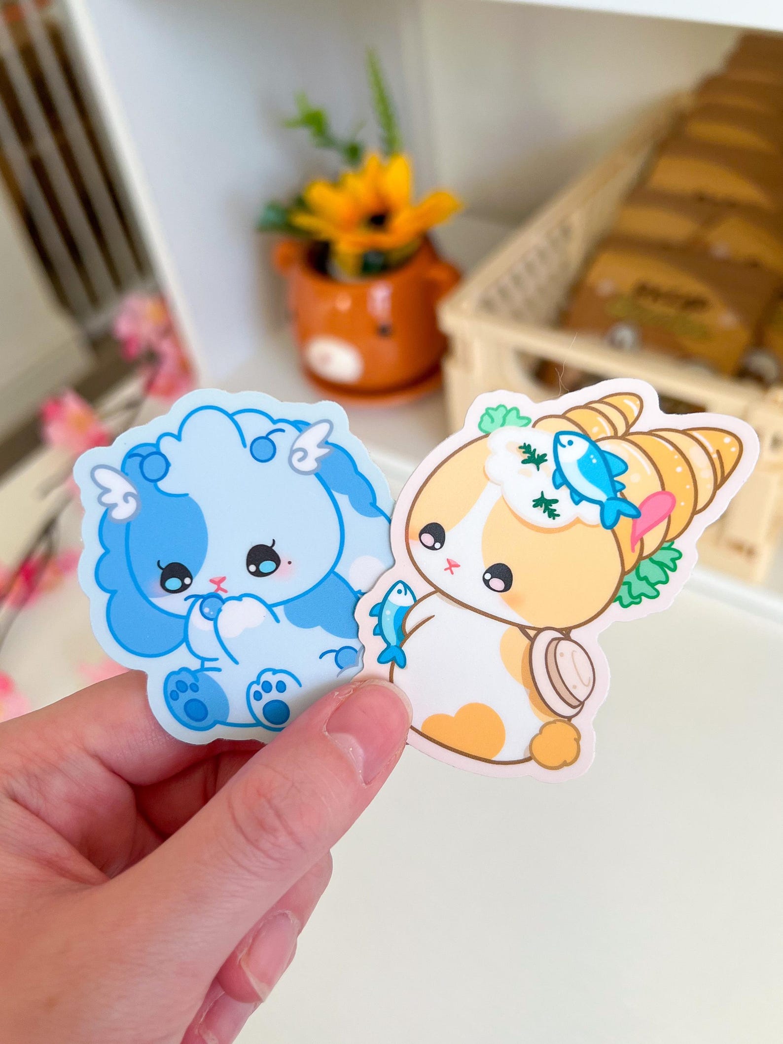Bread Bunnies Stickers, Bakery Bunny Stickers, Bute Bread Stickers ...