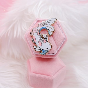 Enamel Pin: Japanese Cherry Blossom Koi Fish, Sakura Koi Fish Pair Pin ...