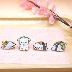Mini Sushi Cow Pins, Mooshi Pins, Cute Food Cow Pins, Small Cute Pins ...