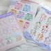Star Cow Stamp Mail Sticker Sheet, Cute Star Cow Sticker Sheet, Kawaii ...