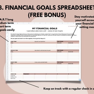 Monthly Budget Spreadsheet for Google Sheets, Digital Budget Template ...