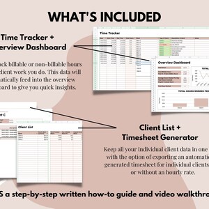 Time Tracker Spreadsheet Template for Google Sheets | Freelancer ...