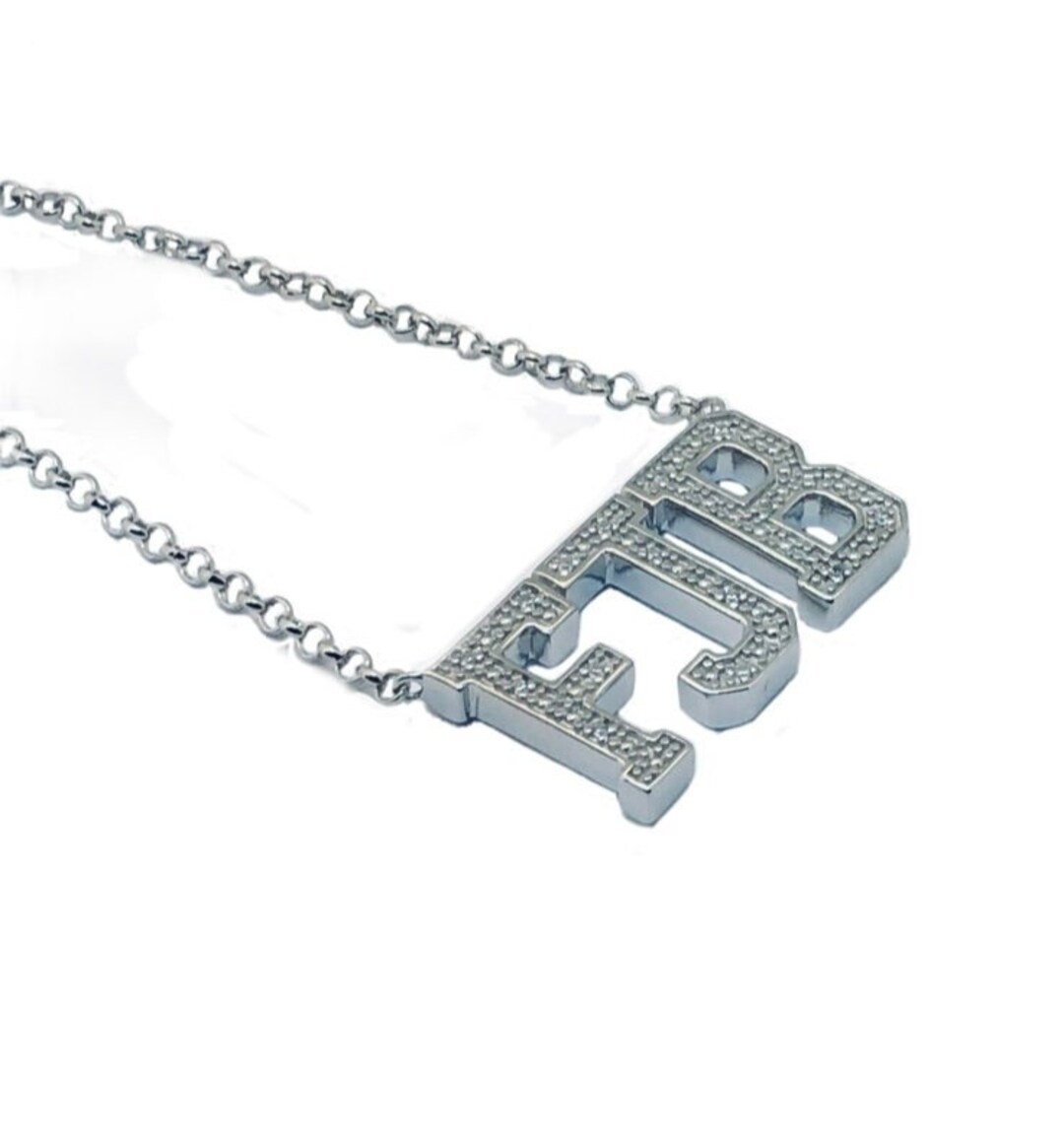FJB Necklace Heavy Solid Sterling Silver NOT Base Metal Plated Crap 16 ...