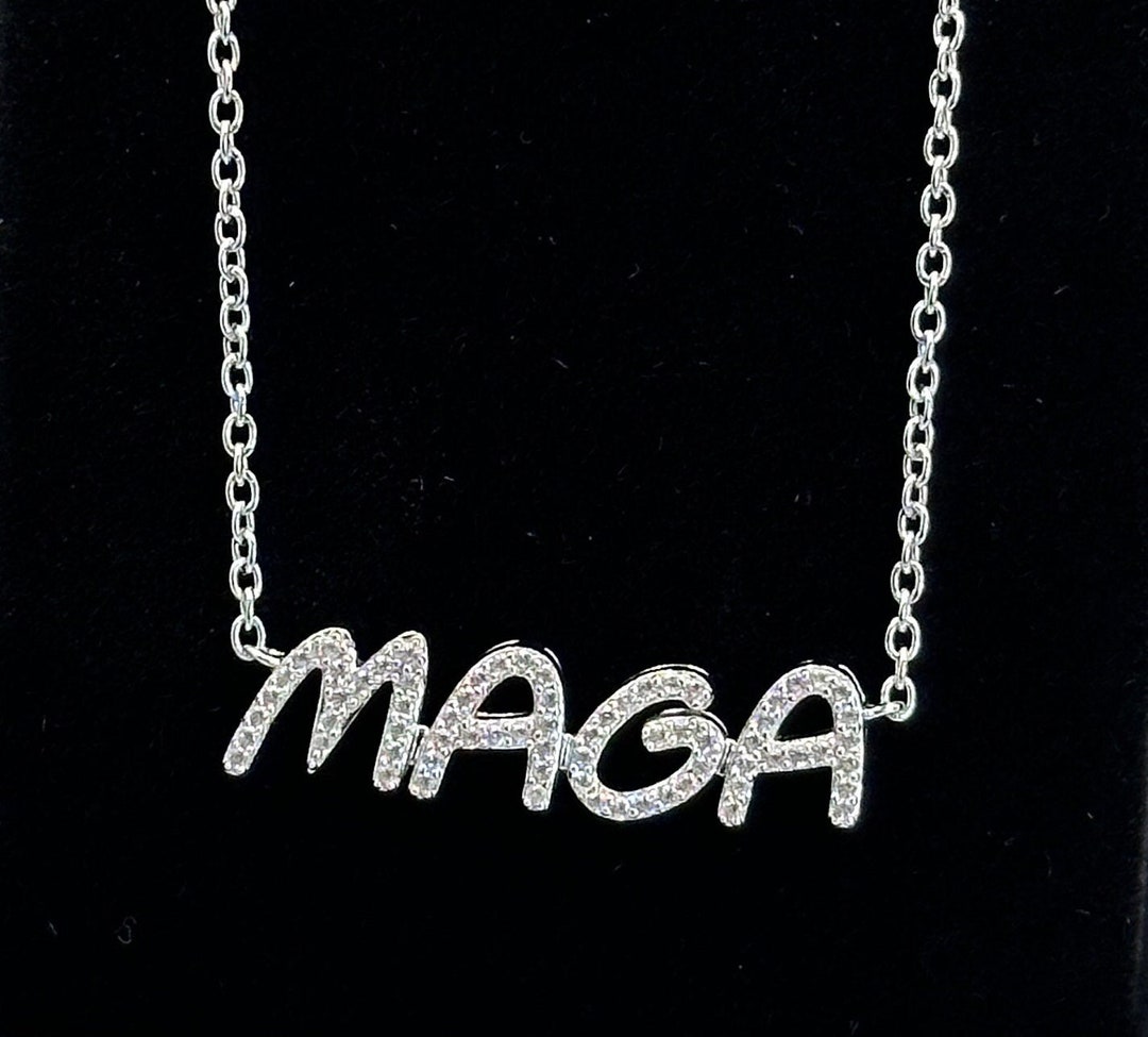 Ladies MAGA Necklace 70-genuine White Zircon NOT Cz Solid Sterling ...