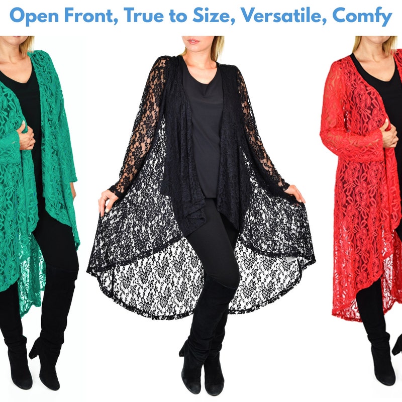 Women Black Open Jacket - Etsy