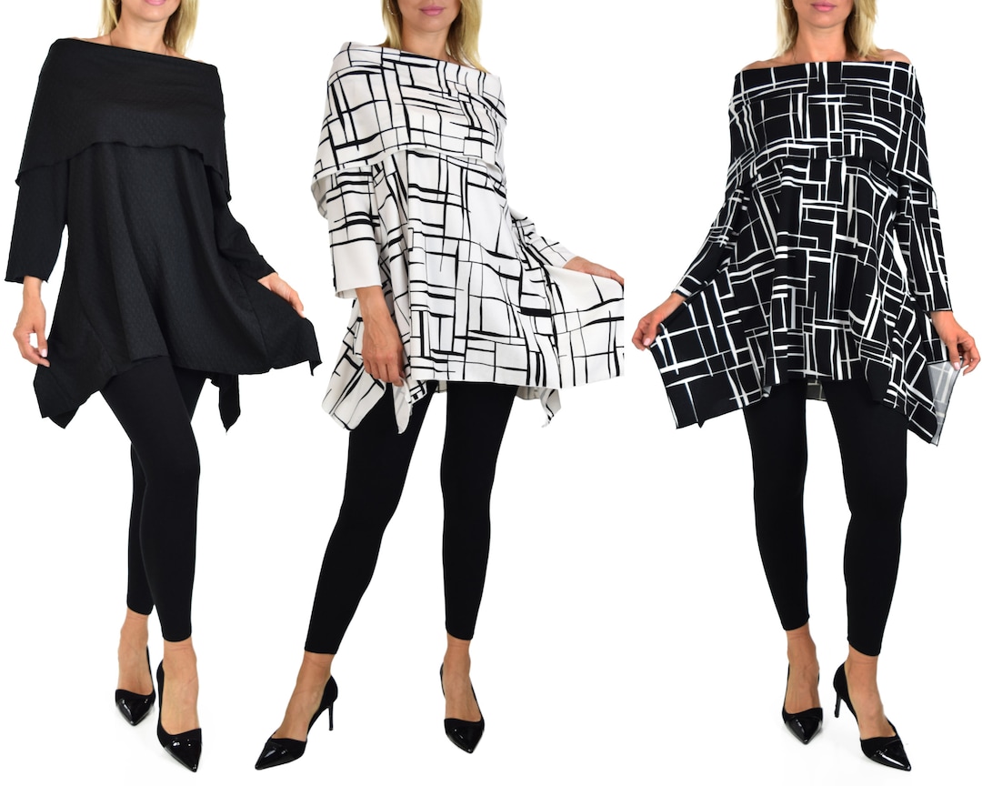 High Fashion Cowl Neck Tunic, Women Fashion Tunic, Full Sleeve Cowl ...