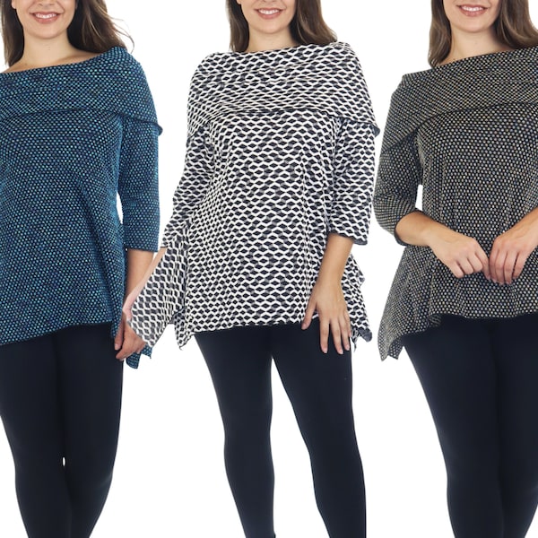 Cowl Neck Tunic - Etsy