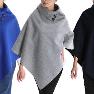 Unisex Adult Cape Poncho, Women Winter Cape Cover Up, for Cold Weather ...