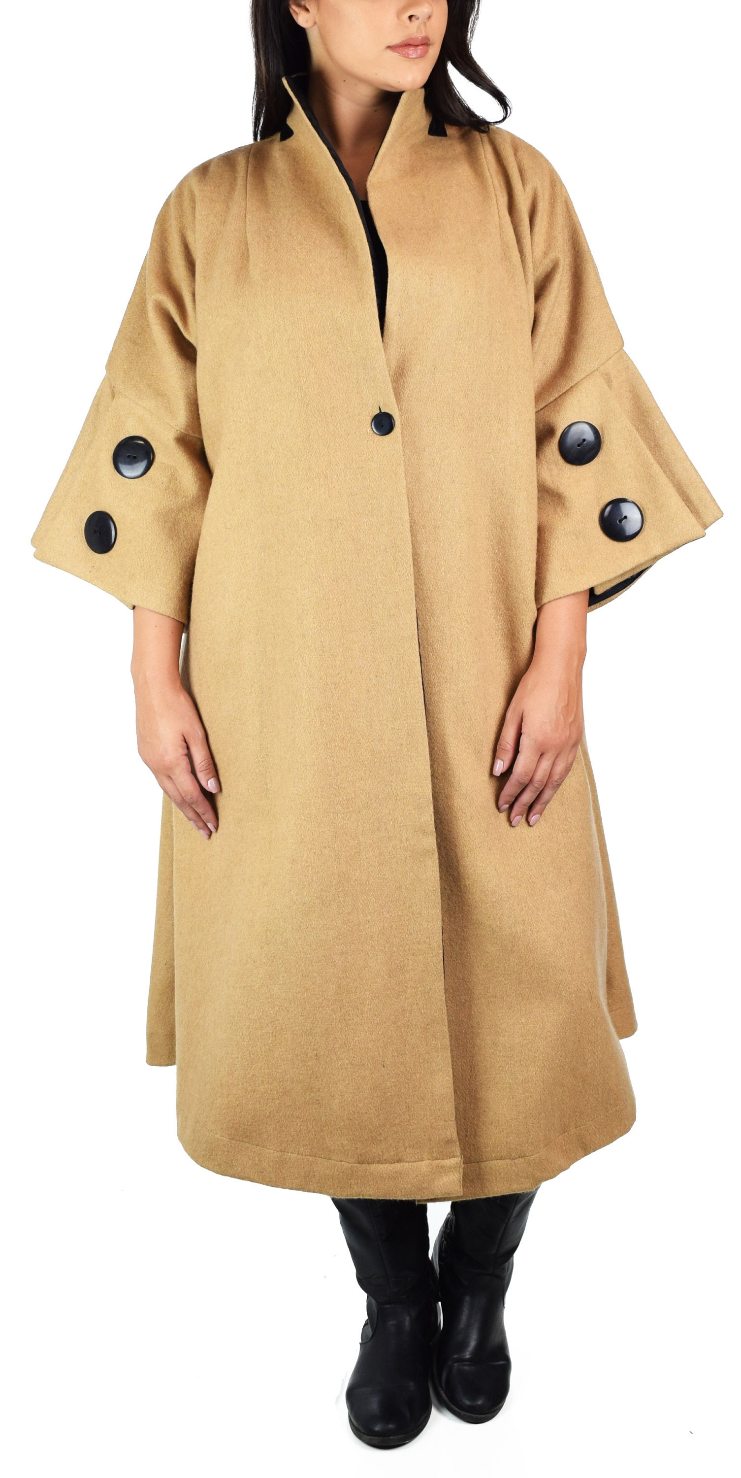 Woolen Swing Coat Women Swing Jacket Women Winter Coat Plus | Etsy