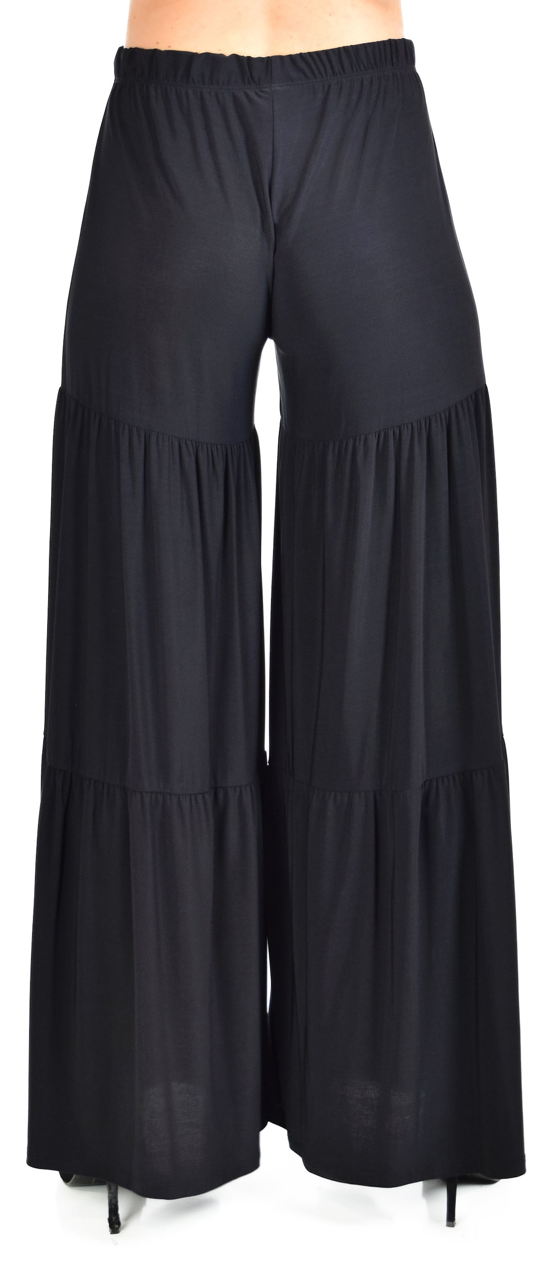 USA Made 3 Tier Palazzo Pants Tiered Pants Women Wide Leg - Etsy