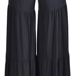 USA Made 3 Tier Palazzo Pants, Tiered Pants, Women Wide Leg Pants ...