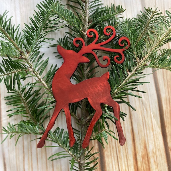 Reindeer Metal Art - Etsy