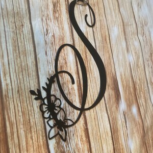 Floral Decorative Metal Monogram Letters, Wall Art, Door Decor ...