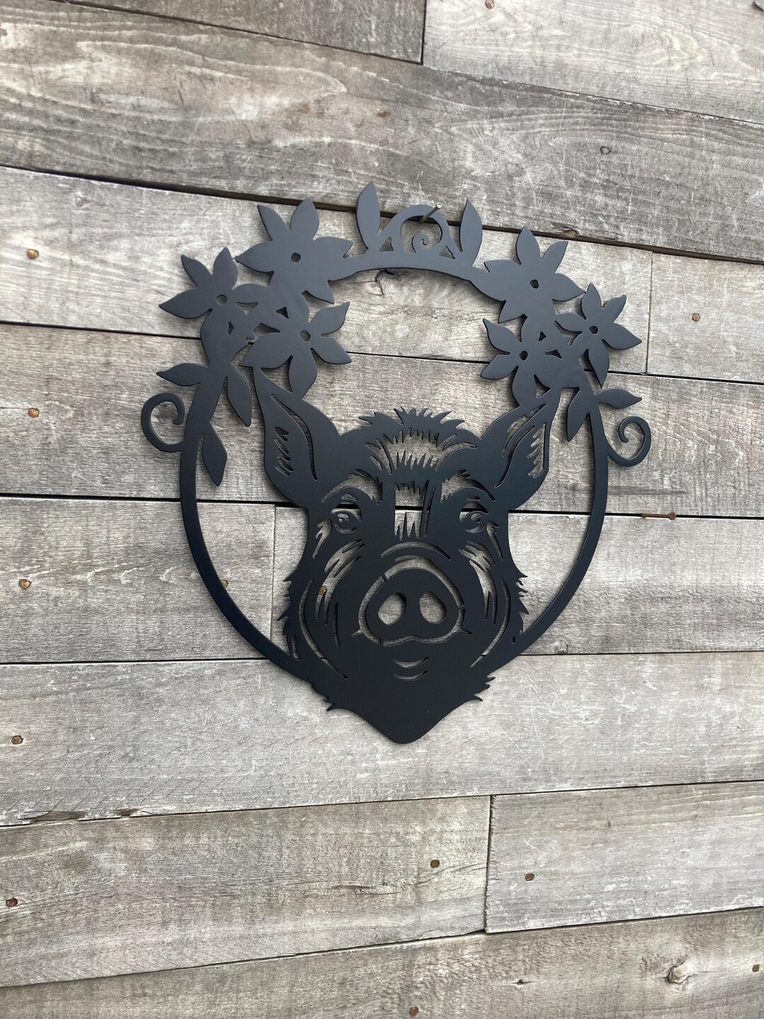 Pig Metal Sign, Farm Decor, County Theme Home Decor, 14", Gift ...