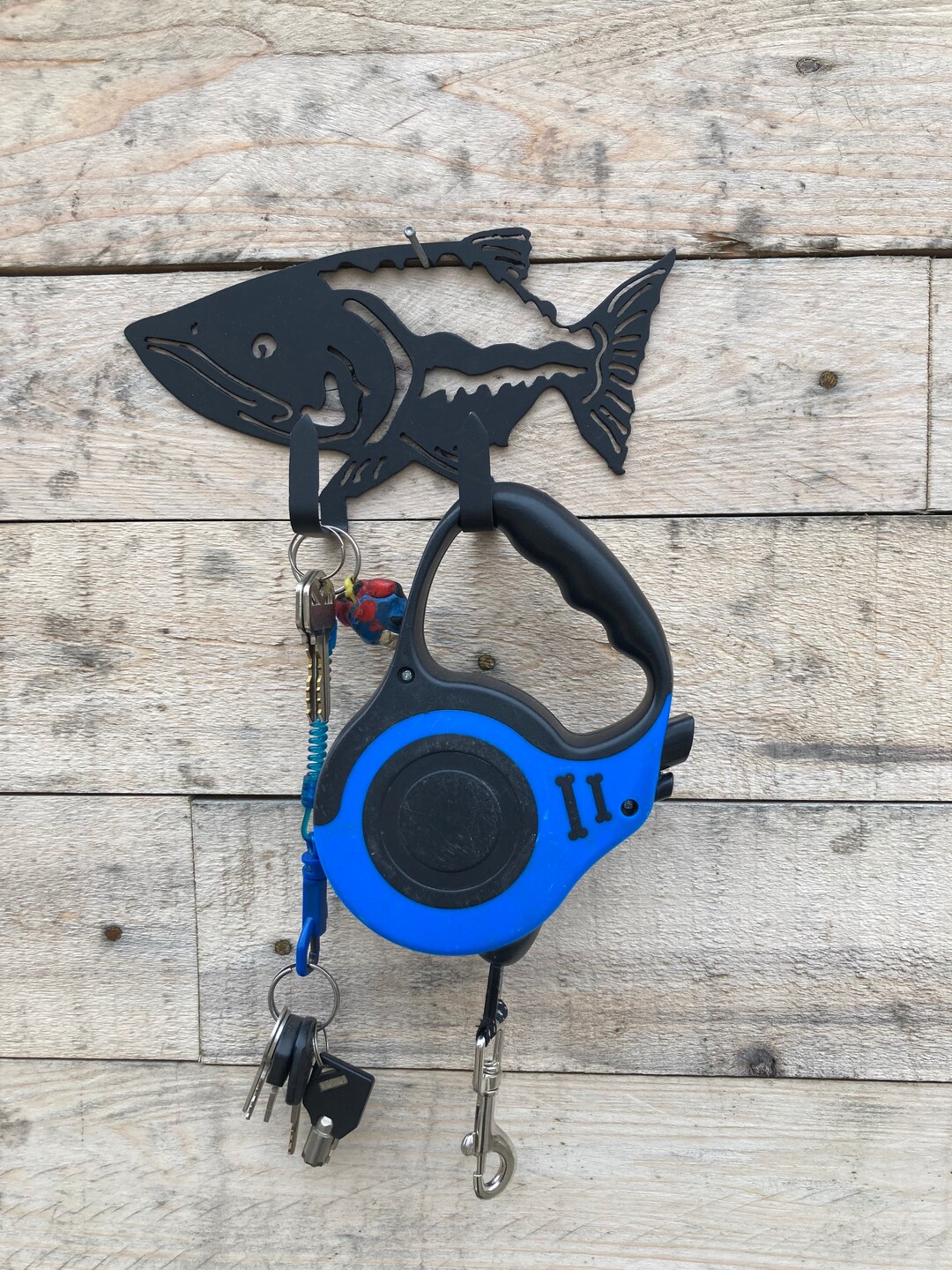 Fish Key Holder, Metal, CNC Plasma Cut, Wall Decor, Key Hanger, Key ...