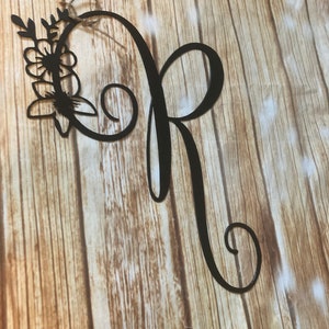 Floral Decorative Metal Monogram Letters, Wall Art, Door Decor ...