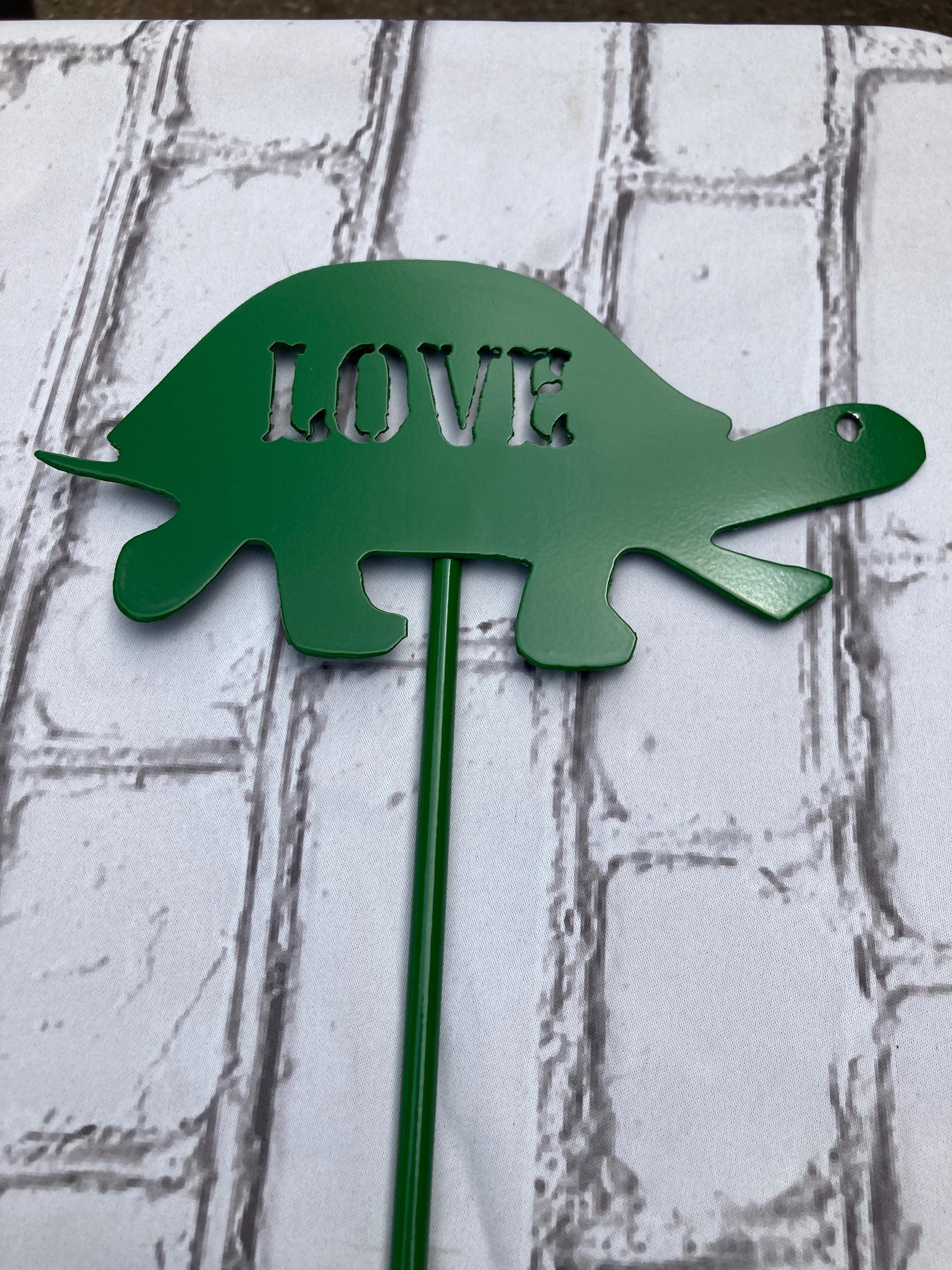 Metal Turtle Garden Stake: Whimsical Yard Art Decor - Etsy