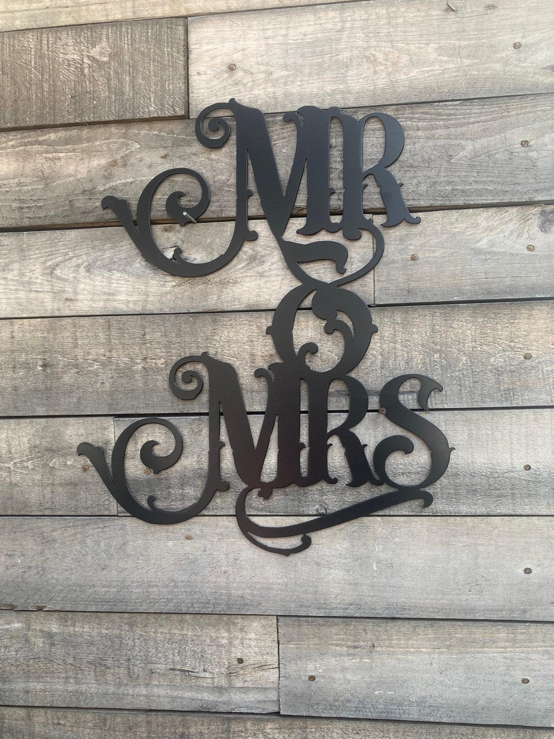 Mr. & Mrs, Wedding Shower, Metal Sign, Wedding Gift, Bride and Groom ...