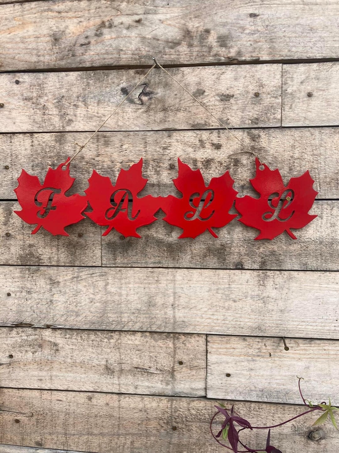 Fall Leaf Wall Decor-cnc Metal Art - Etsy