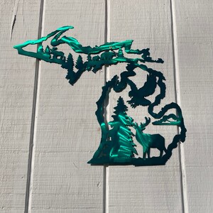 Michigan Wildlife Metal Sign: CNC Plasma Cut Wall Decor - Etsy