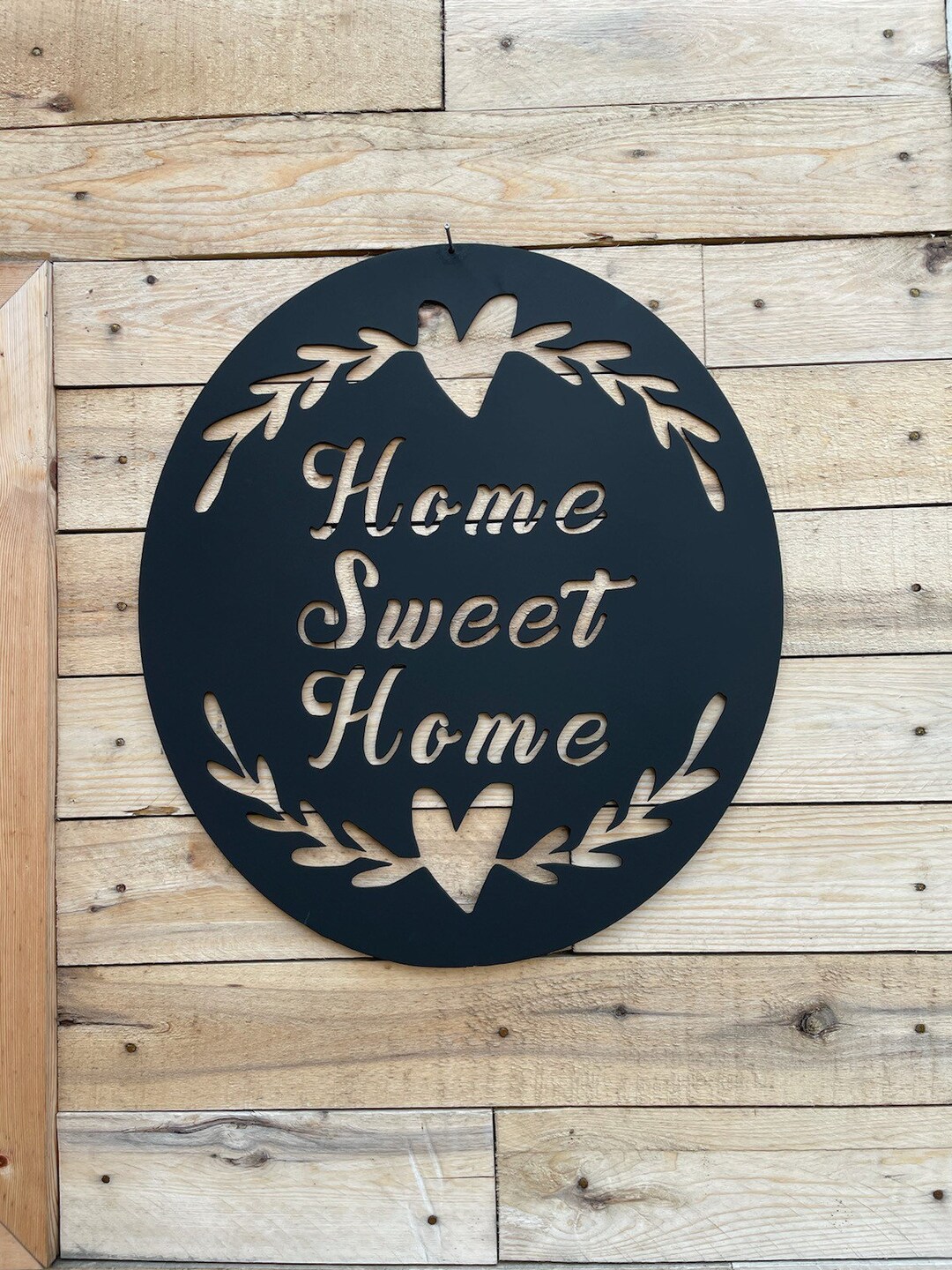 Home Sweet Home, Metal Welcome Sign, Door Decor, Entryway Sign ...