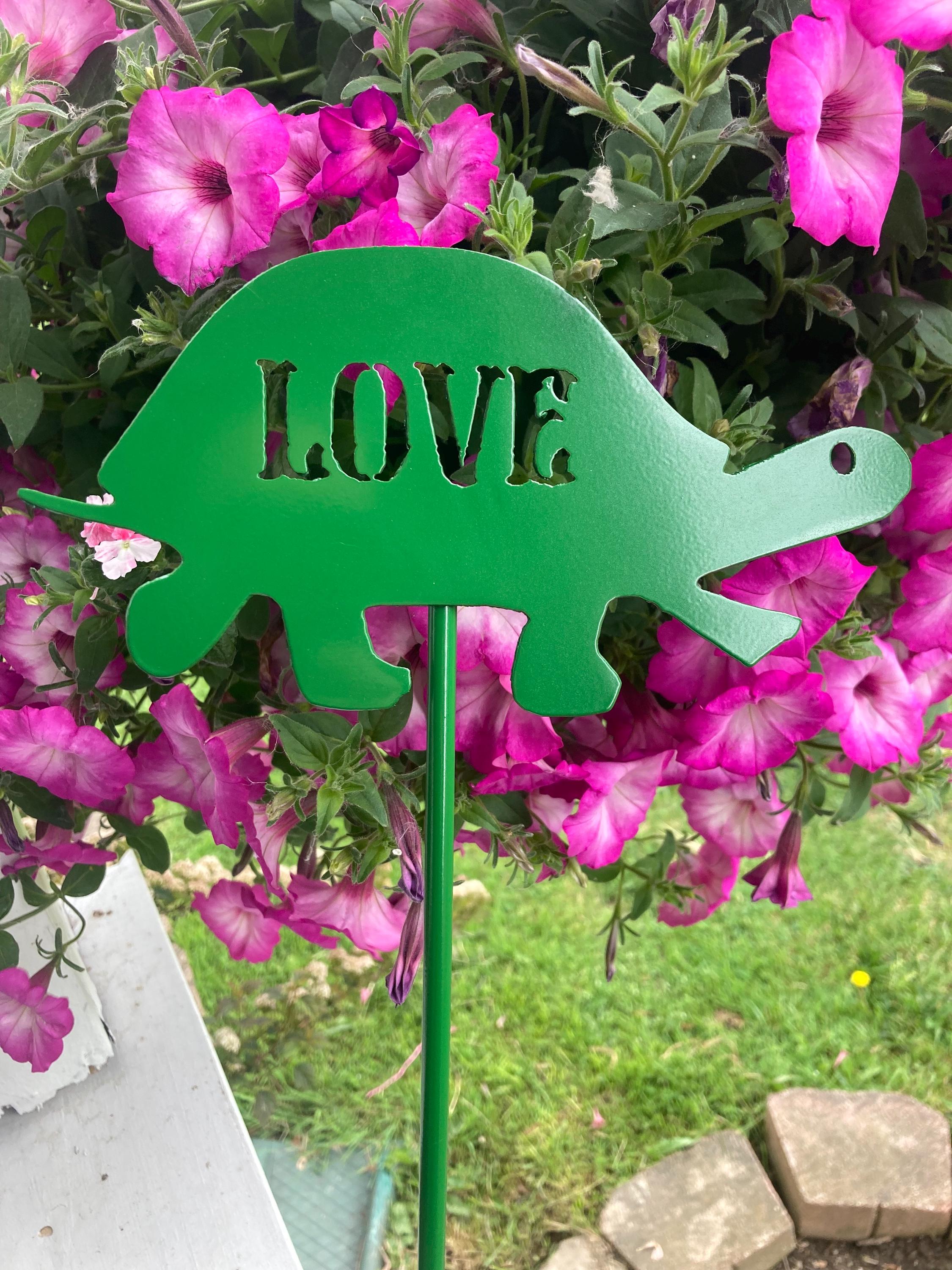Metal Turtle Garden Stake: Whimsical Yard Art Decor - Etsy