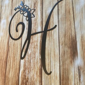 Floral Decorative Metal Monogram Letters, Wall Art, Door Decor ...