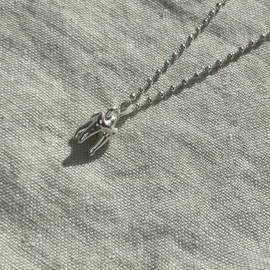 Sterling Silver Fox Tooth Necklace - Etsy