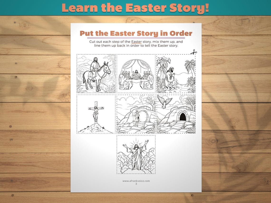 Christian Easter Activity Bundle for Kids | Religious Easter Story ...
