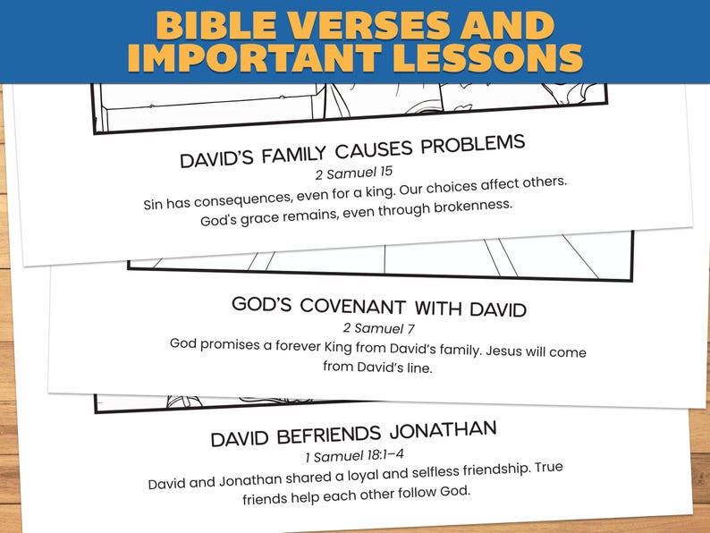 Life of David Coloring Pages | Bible Coloring Sheets for Christian ...