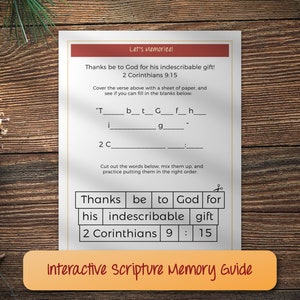 7 Christmas Bible Verses Printable Activity Guide for Family Devotion ...