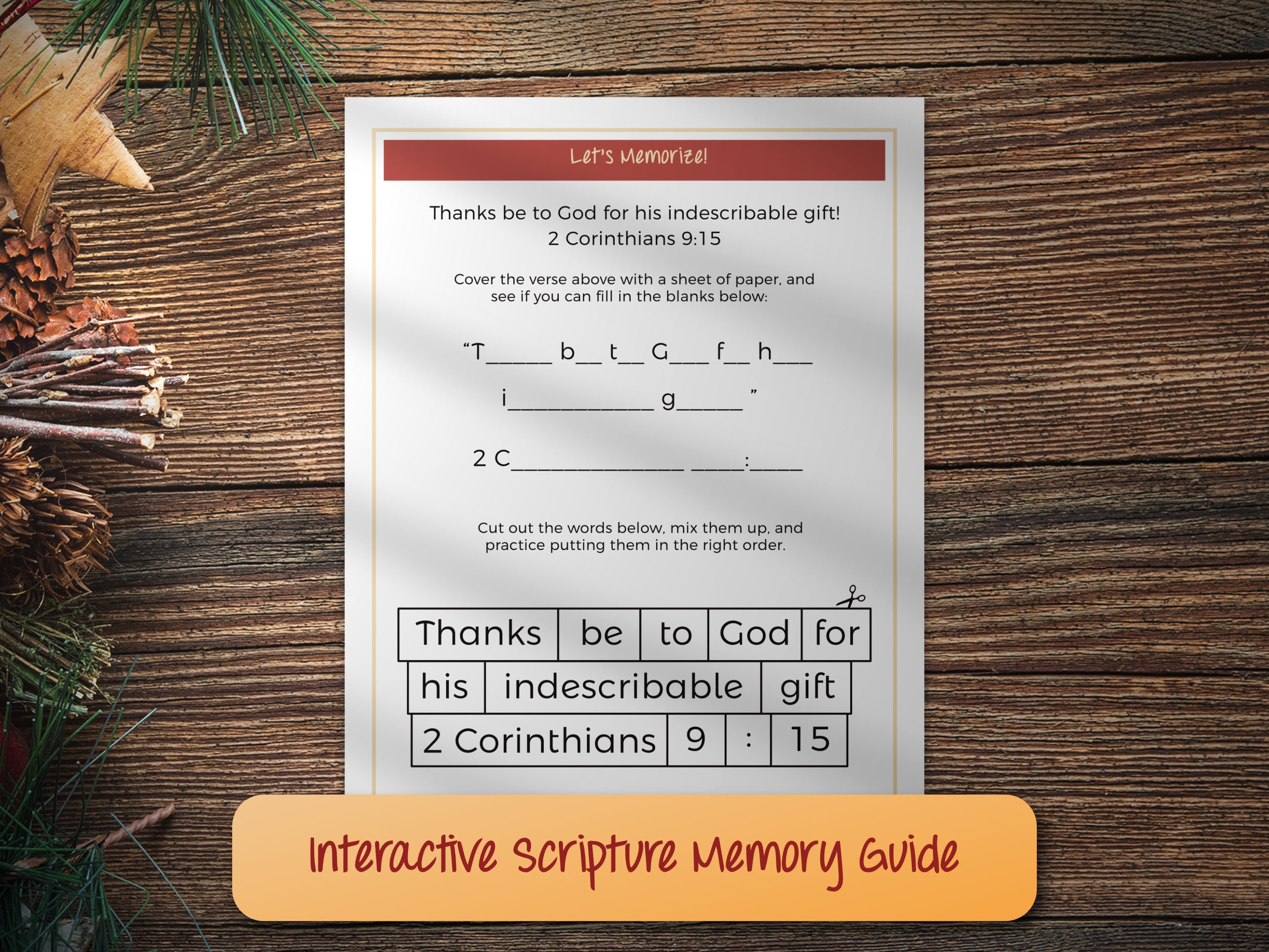 7 Christmas Bible Verses Printable Activity Guide for Family Devotion ...