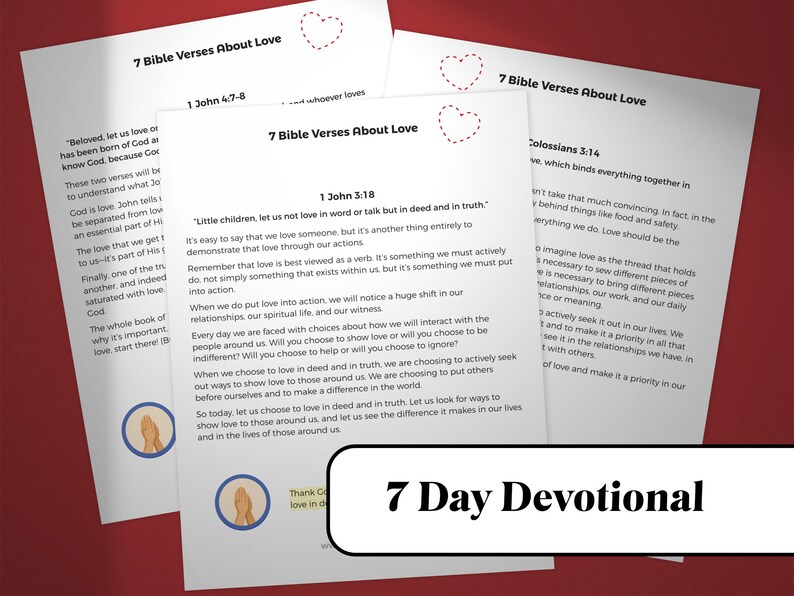7 Bible Verses for Love | Family Devotional and Activities (printable ...